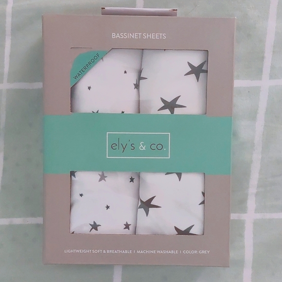 Ely's & Co. | Other | New In Box Elys Co Waterproof Bassinet Sheets ...